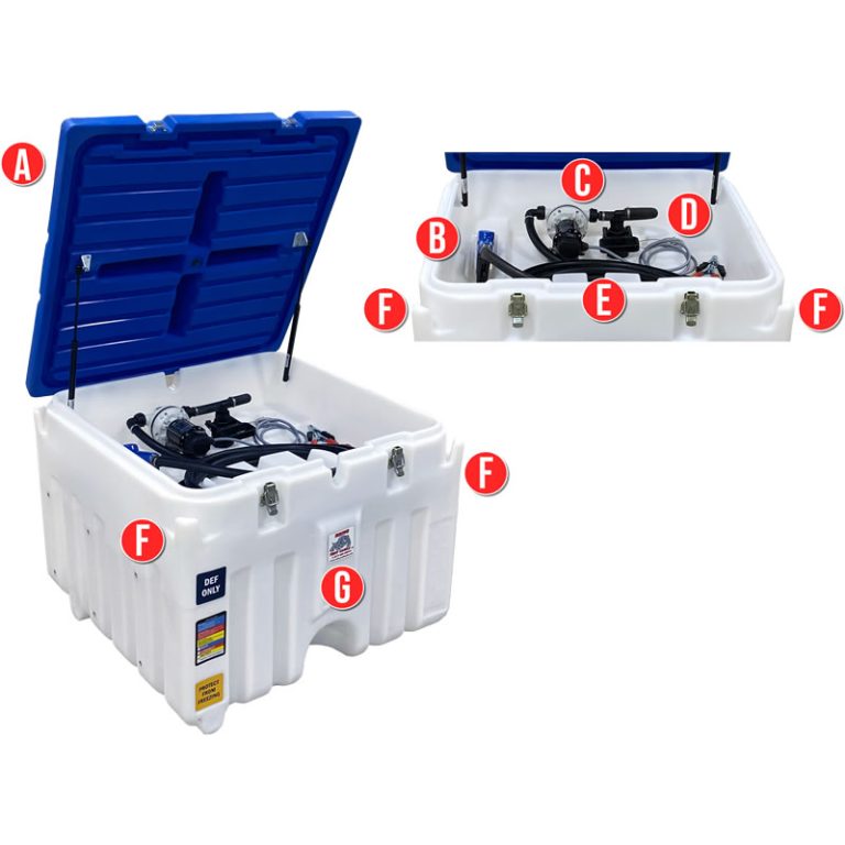 80 Gallon Portable DEF System - 12V DC Pump - Rhino Tuff Tanks