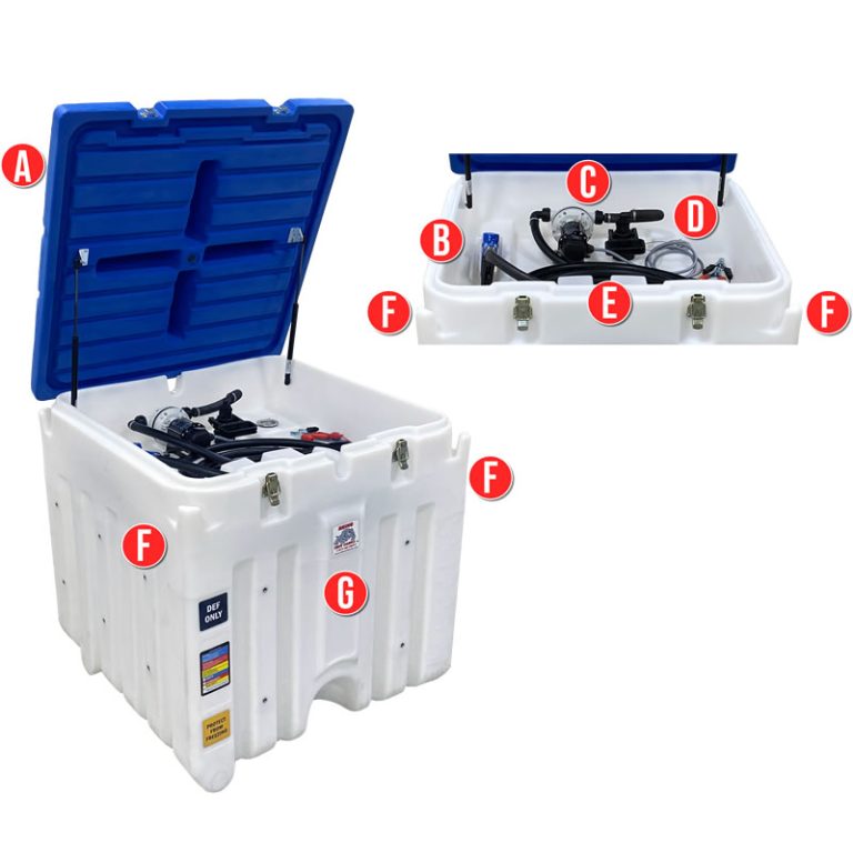 120 Gallon Portable DEF System - 12V DC Pump - Rhino Tuff Tanks