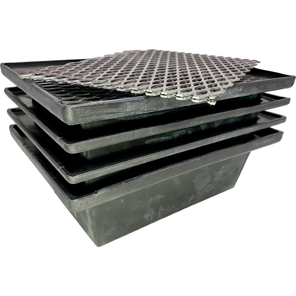 Drip Tray Pack - 4 Pans/Screens (Pallet of 64 Packs) - Rhino Tuff Tanks